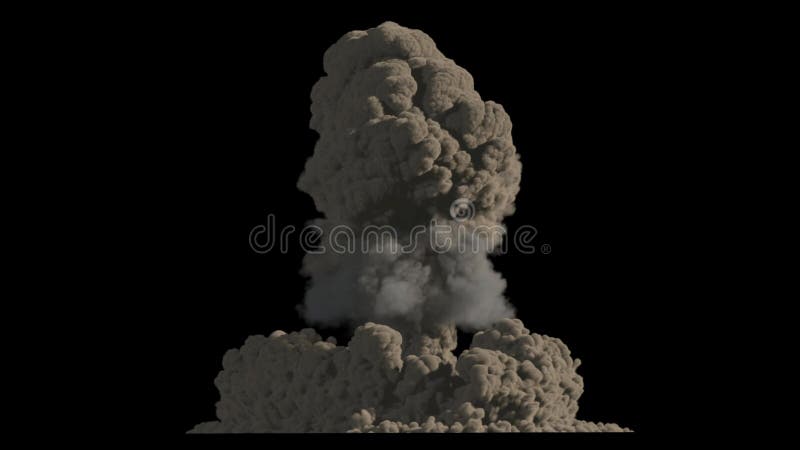 Big nuclear explosion stock footage. Video of explosion - 210207828