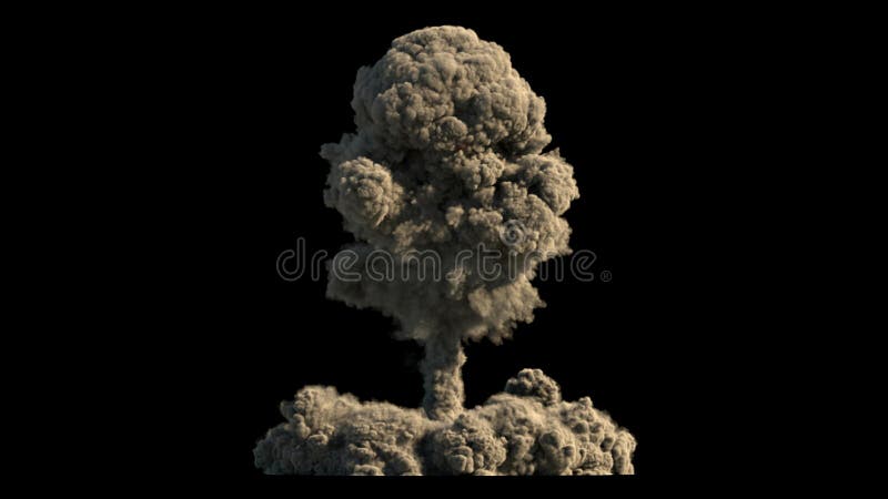 Big nuclear explosion stock footage. Video of blow, explosion - 210208064