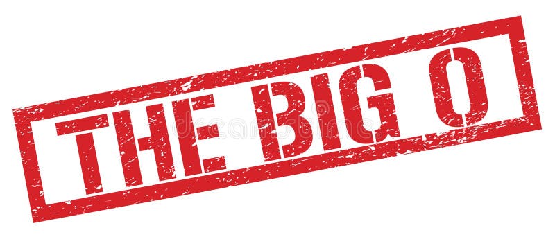 The BIG O Red Grungy Rectangle Stamp Stock Illustration - Illustration ...