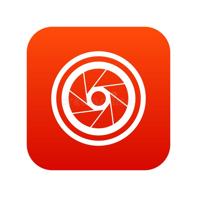 Big Objective Icon Digital Red Stock Vector - Illustration of ...