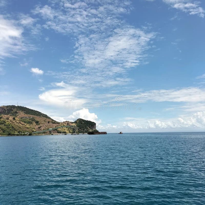 Big ocean ahead stock image. Image of shore, cove, cliff - 264414973