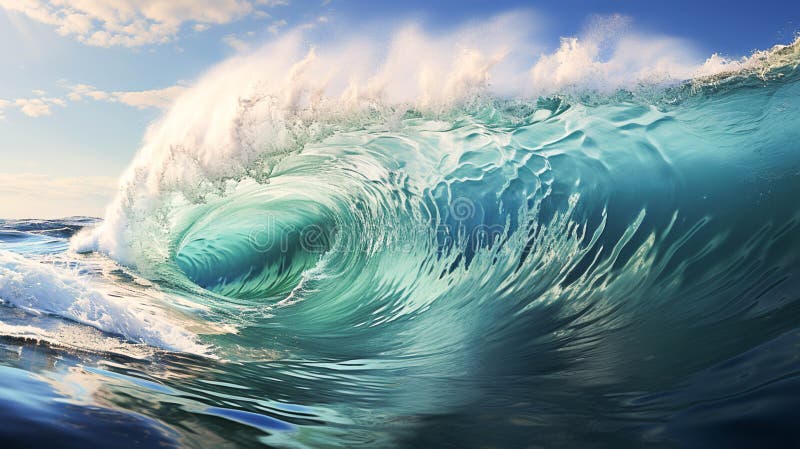 Big Ocean Waves Close Up Background Stock Image - Image of ocean ...
