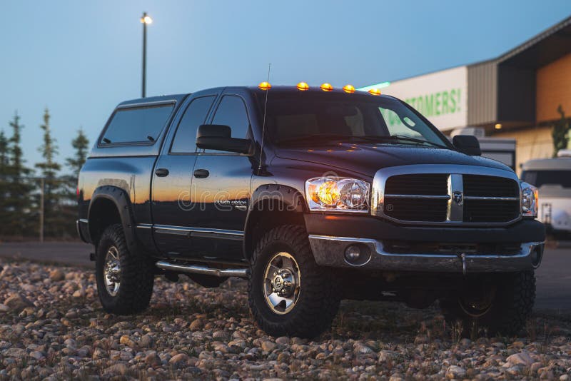 Big Off Road 2006 Dodge Ram Parked on a Road Editorial Stock Photo ...