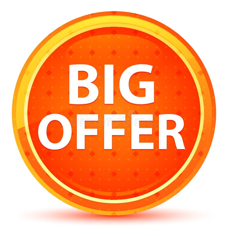 Big Offer Natural Orange Round Button Stock Illustration - Illustration ...