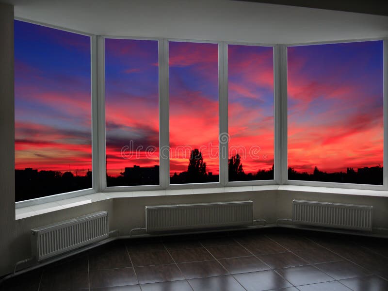 Big Office Windows Sunset Beyond Stock Photos - Free & Royalty-Free ...