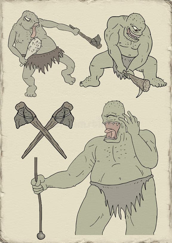 Big ogre stock illustration. Illustration of attack, monster - 89785588