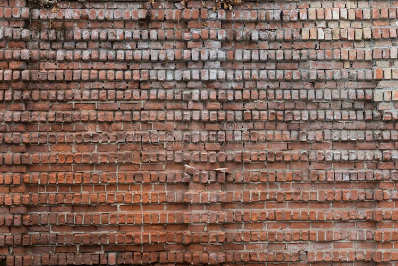Old Brick Background, Texture and Pattern. Big Red Brick Wall Stock ...