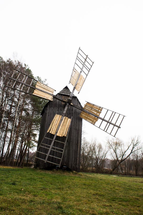 Big Old Mill. Beautiful Landscape. Background Stock Image - Image of ...