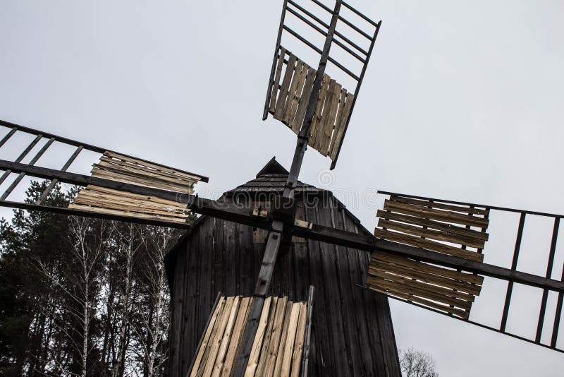 Big Old Mill. Beautiful Landscape. Background Stock Photo - Image of ...