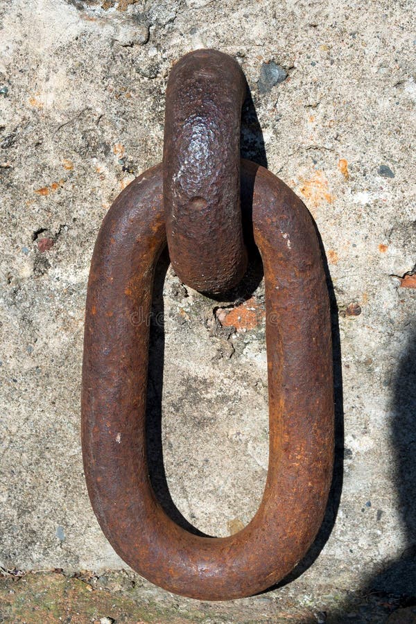 Big Old Rusty Ring on the Wall Stock Photo - Image of hanging, pier ...