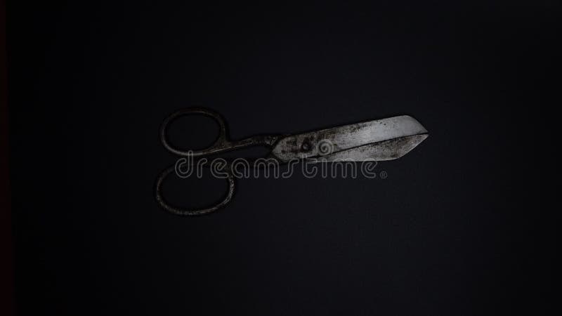 Scissors Passing on Textured Black Background. Stop Motion Animation ...