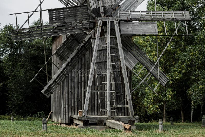 Big old vintage mill stock photo. Image of turbine, stream - 258680628