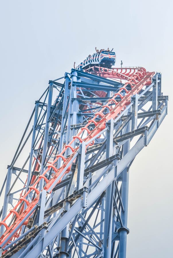 The Big One Roller Coaster at Blackpool Pleasure Beach in Lancashire ...