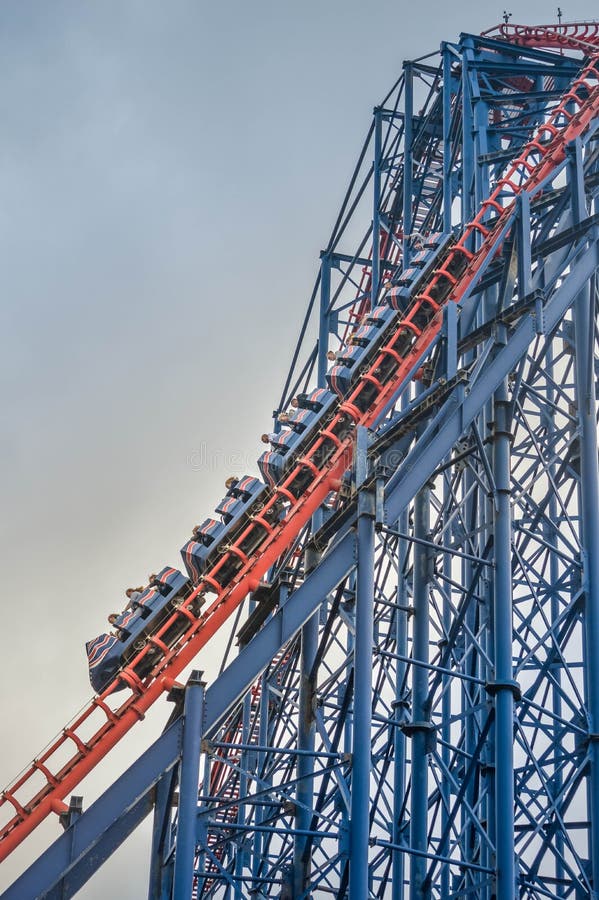 The Big One Roller Coaster at Blackpool Pleasure Beach in Lancashire ...