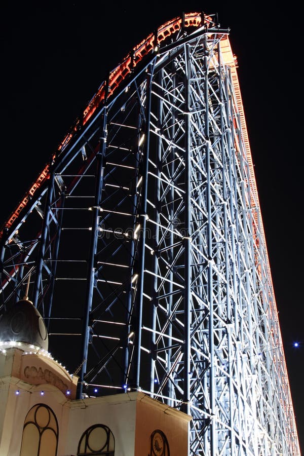 Blackpool funfair editorial photography. Image of beach - 27478482