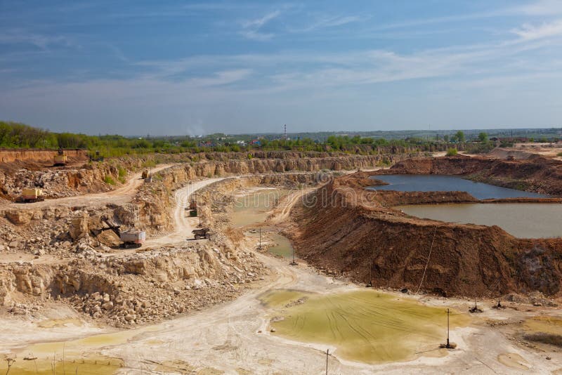 Big open pit stock photo. Image of coal, land, open, geology - 55173932