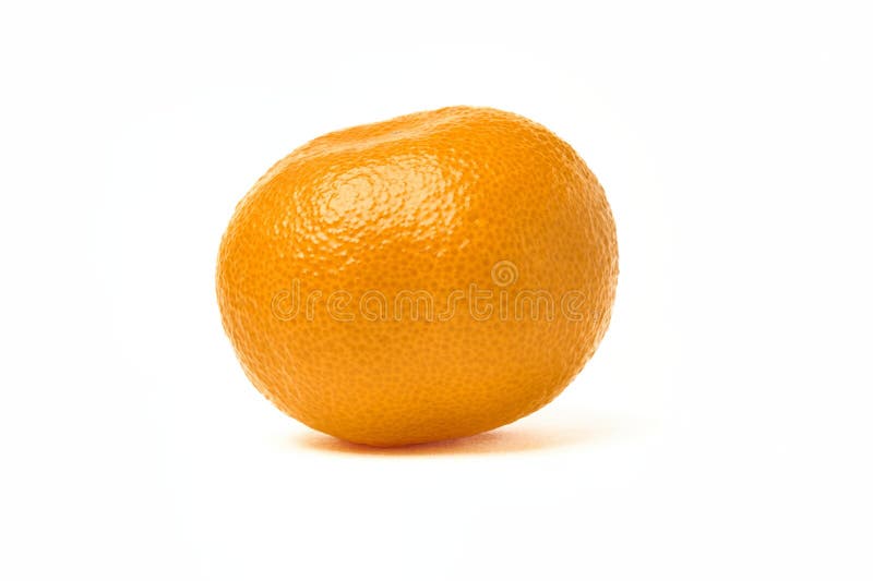 Big Orange Tangerine Isolated on a White Background Stock Image - Image ...