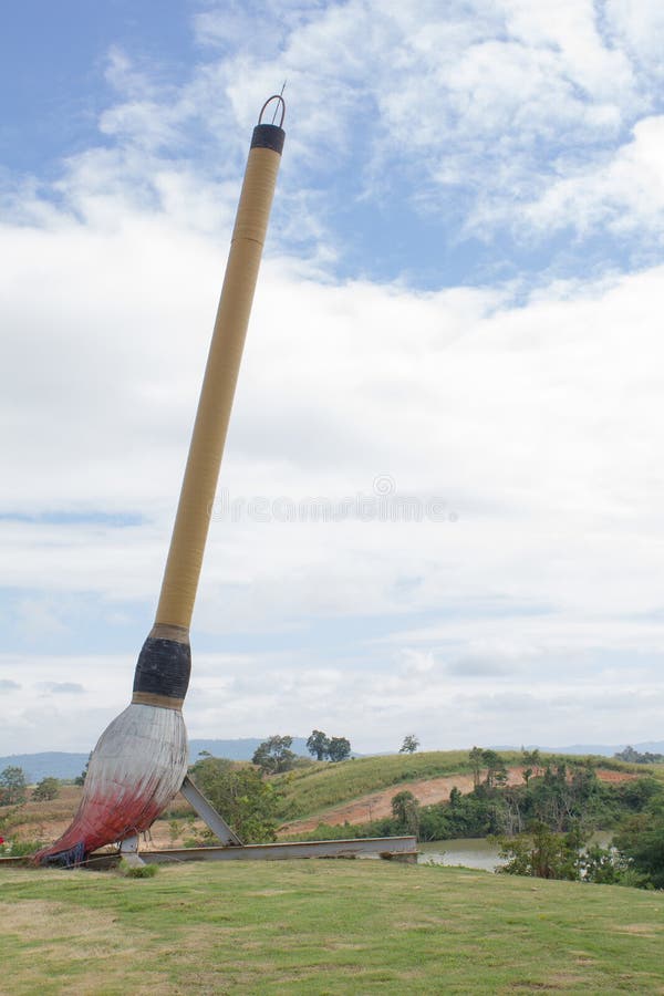 Big paintbrush stock photo. Image of brush, wooden, paintbrushes - 35639254
