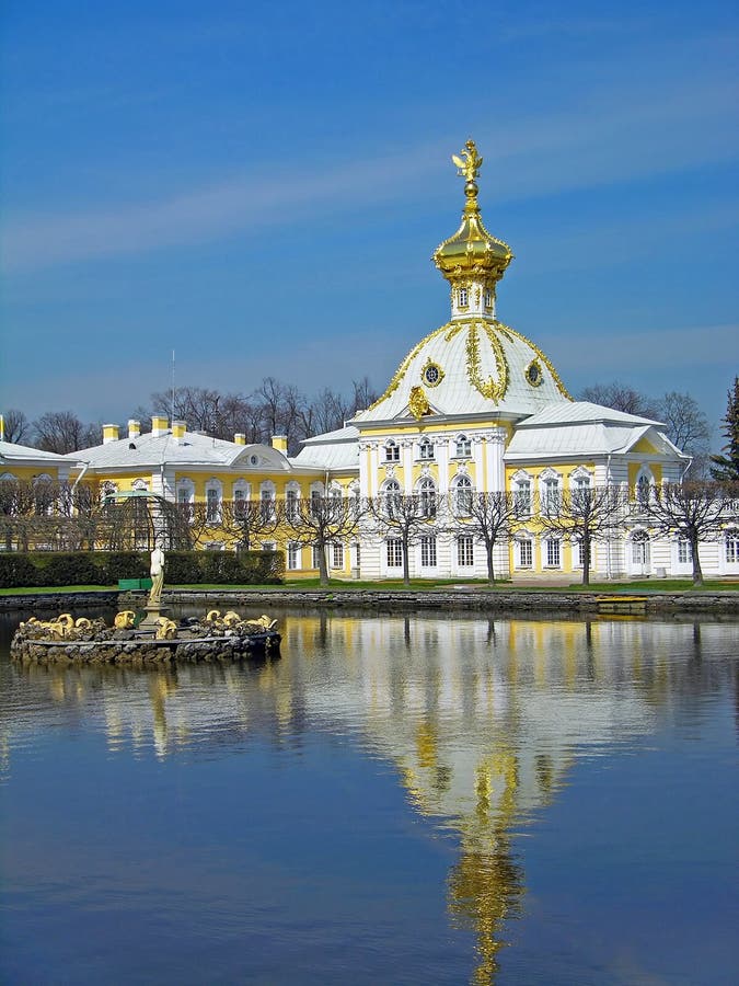 Big Palace, Peterhof, Russia Stock Photo - Image of saint, architecture ...