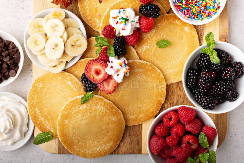 Big pancake breakfast stock image. Image of healthy - 167009803