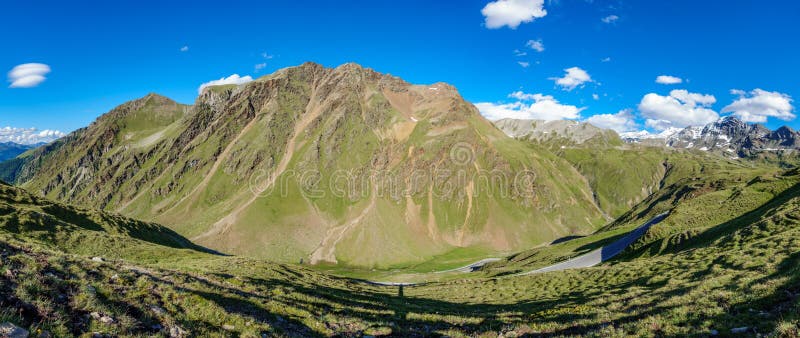 Alps in summer stock image. Image of peaks, summer, alps - 100317787