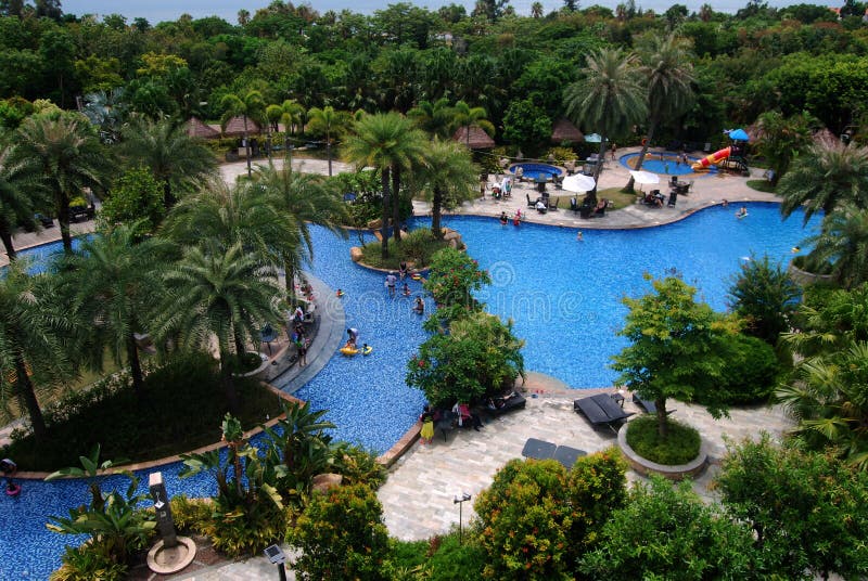 A Big Park Under the Sky and Cloud Editorial Stock Image - Image of ...