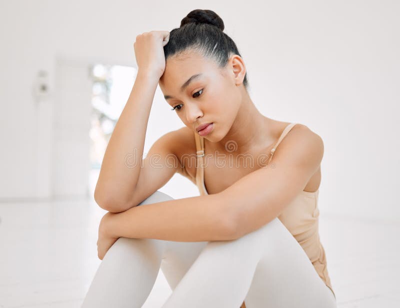 A Big Part of Depression is Feeling really Lonely. Studio Shot of a ...