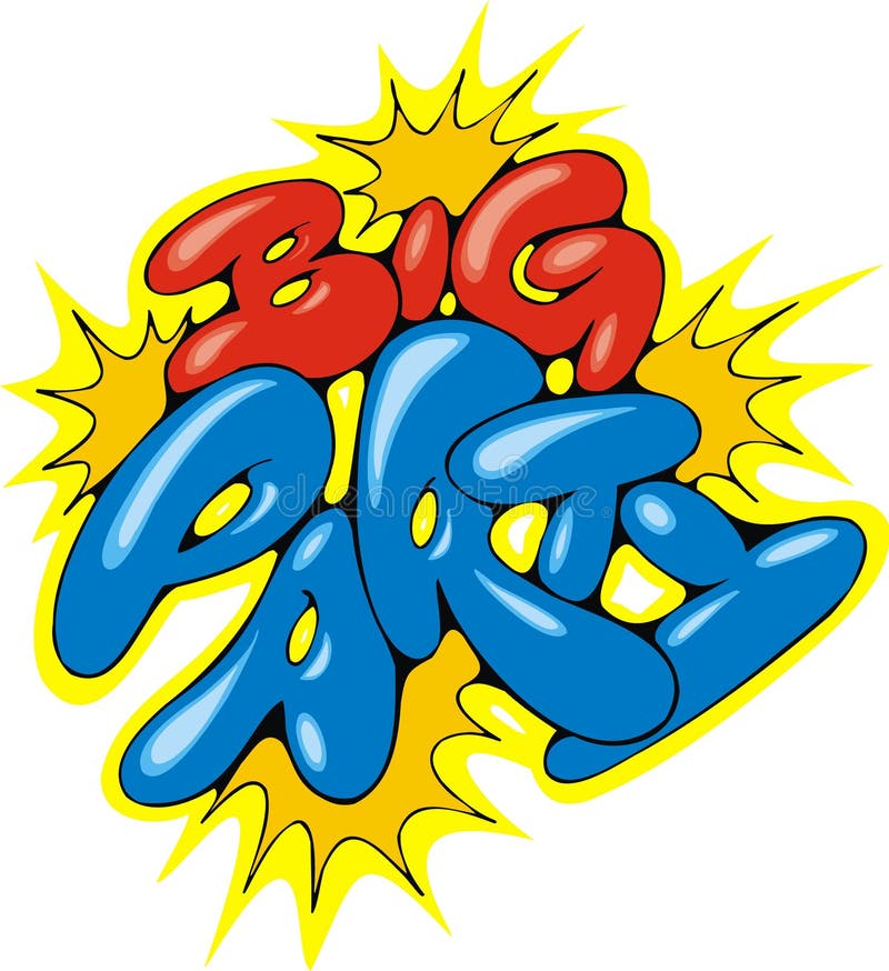 Big party stock illustration. Illustration of explosion - 53143801