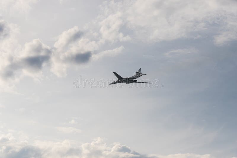 Big Passenger Plane Flying in the Skies Stock Image - Image of aircraft ...