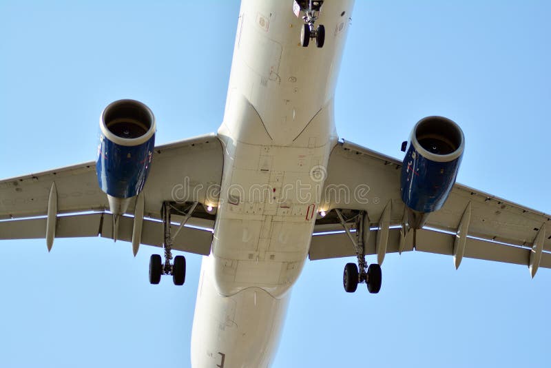 Big Passenger Plane is Flying Up from Runway of Airport Stock Photo ...