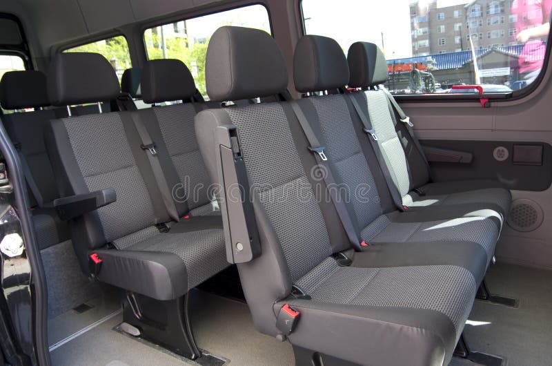 Big passenger van stock photo. Image of mercedes, interior - 53310968