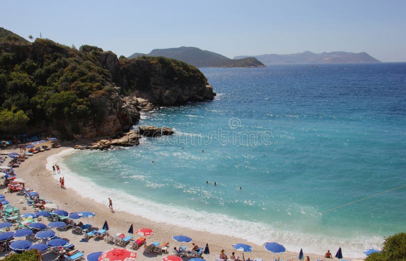 Kash, Turkey - November 14, 2022: Cafes and Restaurants on the Walking ...