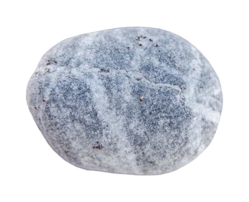 Big Pebble Stone from Beach Isolated on White Background Stock Photo ...