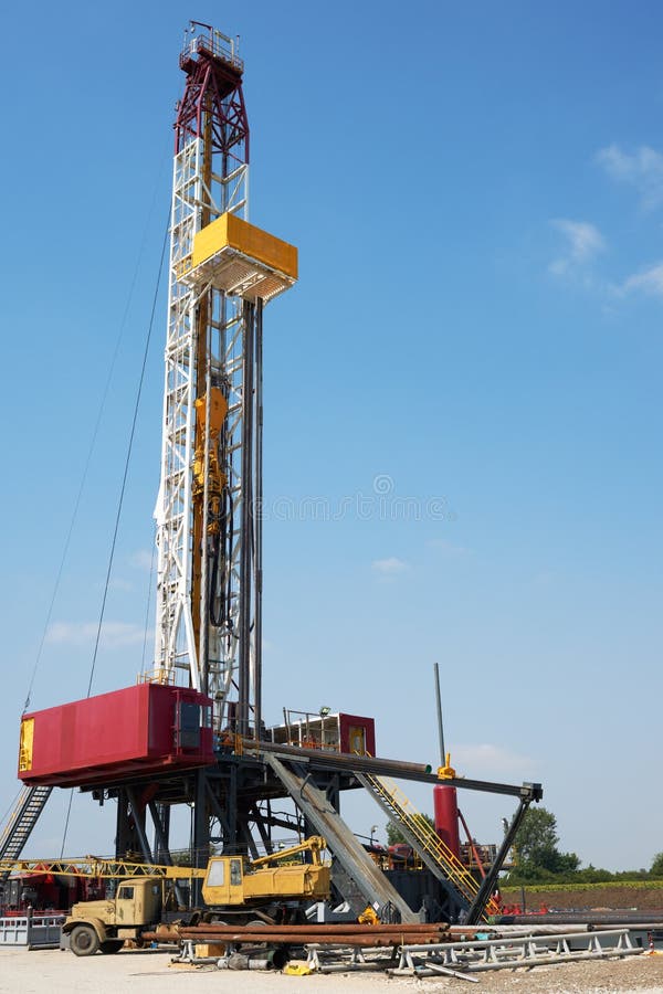 Big Petrol Drilling Machine Stock Photo - Image of power, industry ...