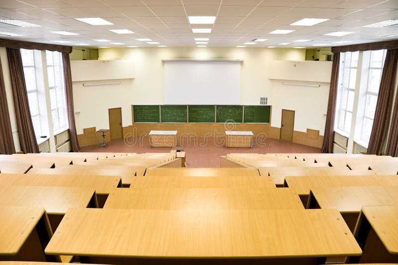 Big physics lecture hall stock image. Image of building - 4553777