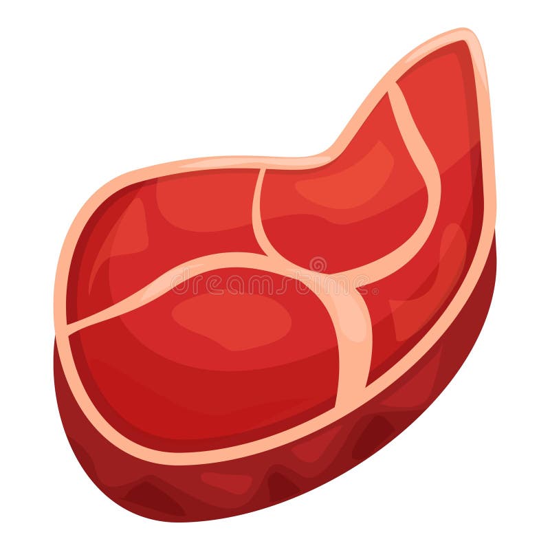 Big Piece of Raw Red Meat with Fat is Lying and Waiting for Cooking ...