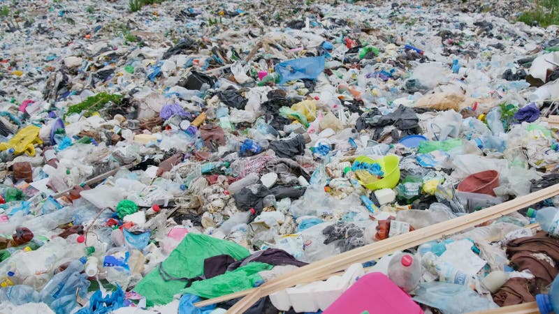 A Big Pile of Garbage, a Lot of Plastic Bags, Garbage in the Natural ...