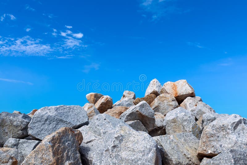 Big pile of gray rock stock image. Image of heavy, large - 31137291