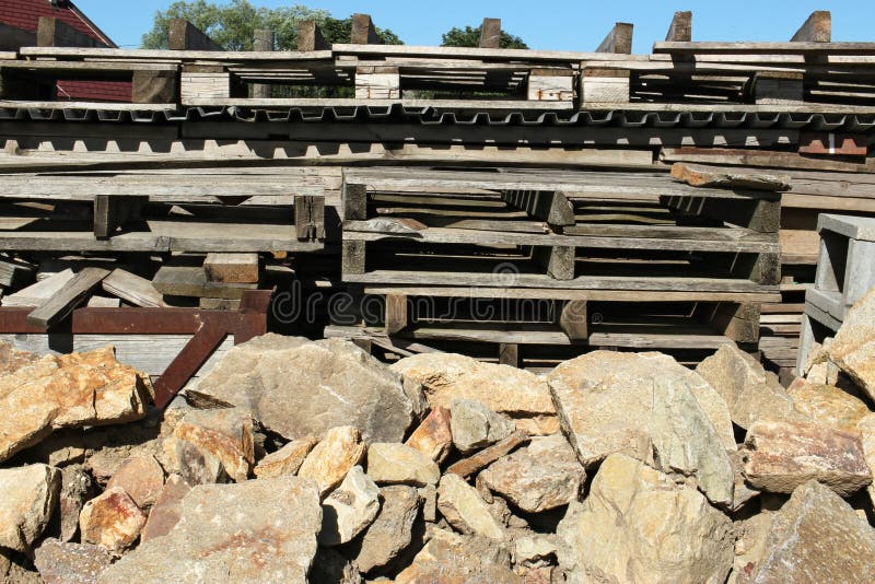 Big Pile of Material for Construction Works Stock Image - Image of ...