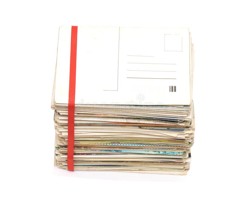 Big Pile of Old Letters and Postcards Stock Image - Image of stationery ...