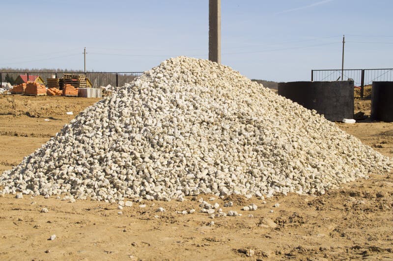 Big Pile of White Granite Stone Stock Image - Image of pile, granite ...
