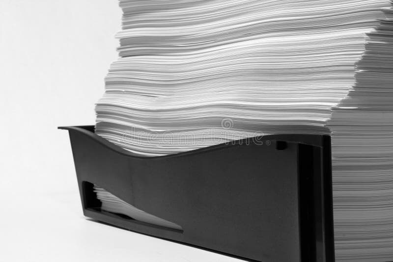 Big Pile of Work To Be Done Stock Image - Image of tray, lots: 8969643