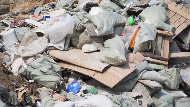 Big Piles of Garbage. Empty Bottles, Plastic in the Waste Dump ...