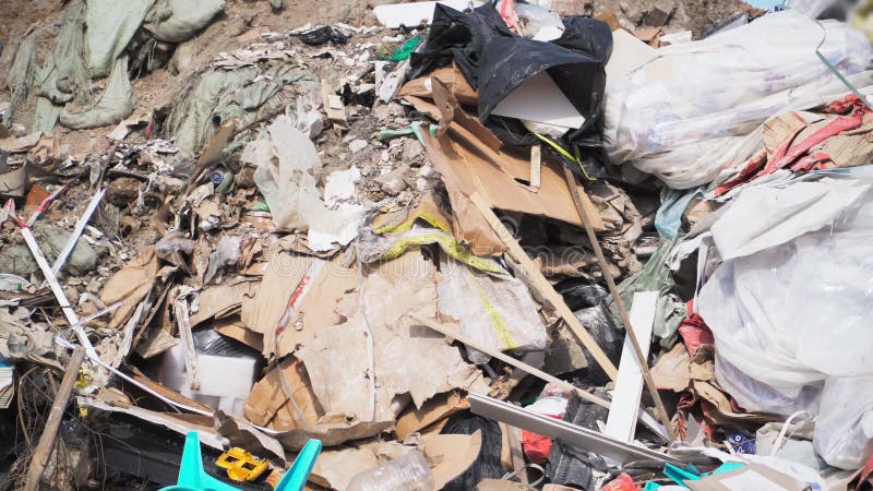 Big Piles of Garbage. Empty Bottles, Plastic in the Waste Dump ...