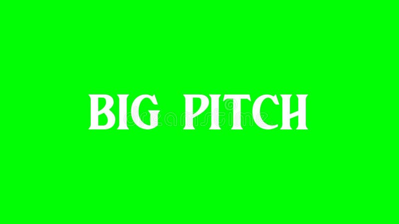 Big Pitch Text Green Screen Video Stock Video - Video of bold, creative ...