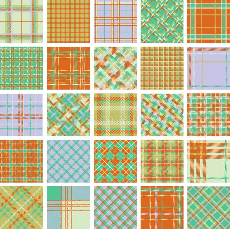 Plaid Texture, Vector Pattern Stock Illustration - Illustration of ...