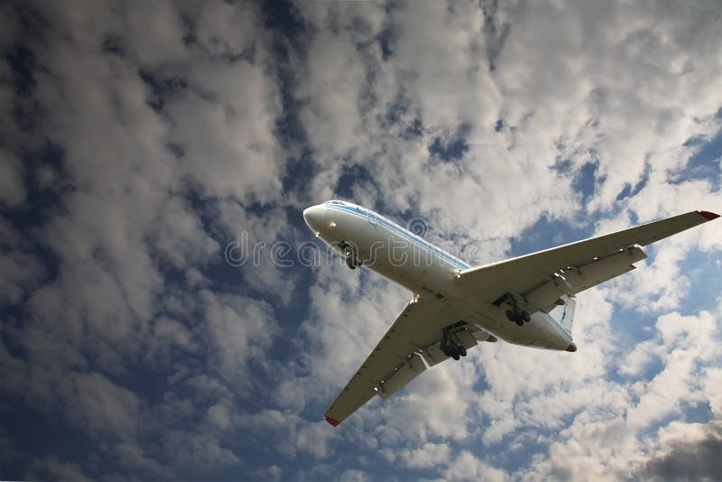 Big plane stock image. Image of arrival, transportation - 11332979