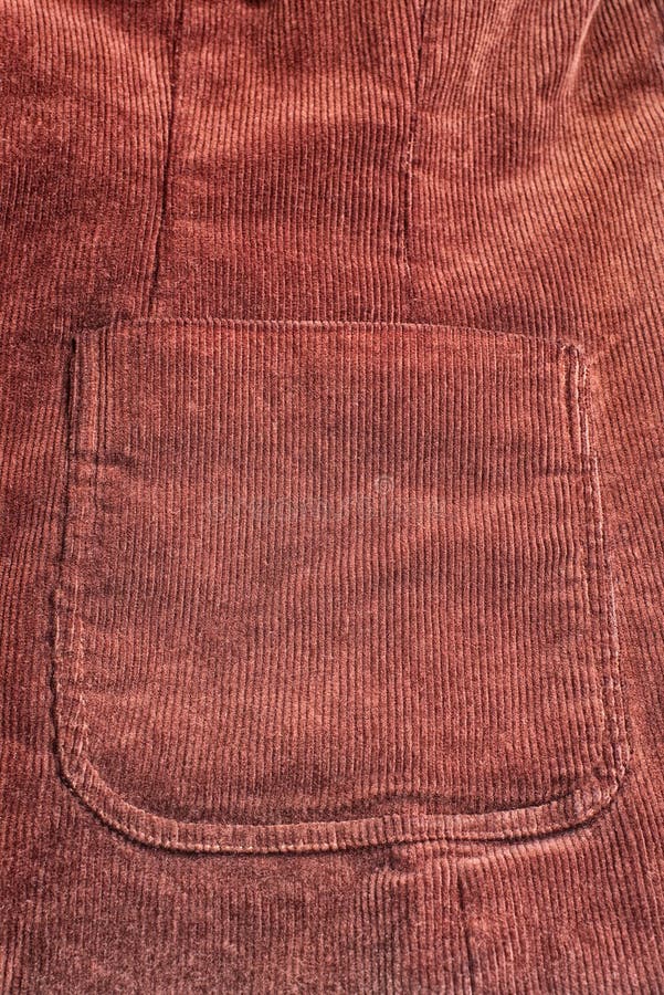 Big Pocket of Velvet Jacket Stock Photo - Image of rugged, washed: 18154702