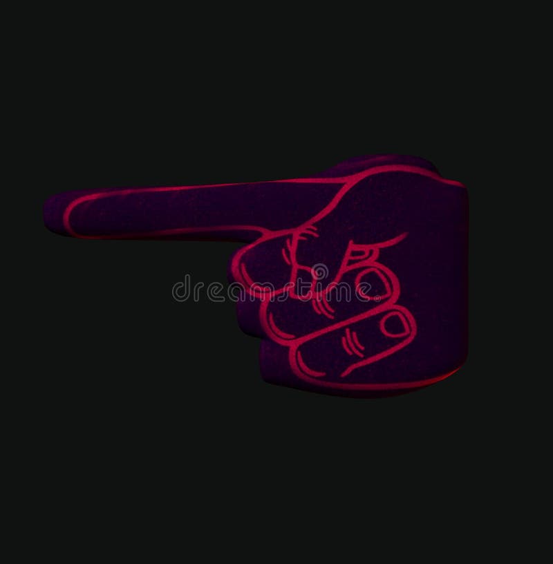 Big pointing foam finger stock image. Image of ponting - 3273407