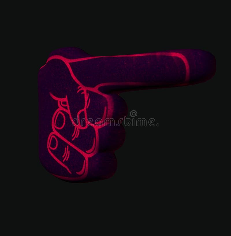 Big pointing foam finger stock image. Image of ponting - 3273409